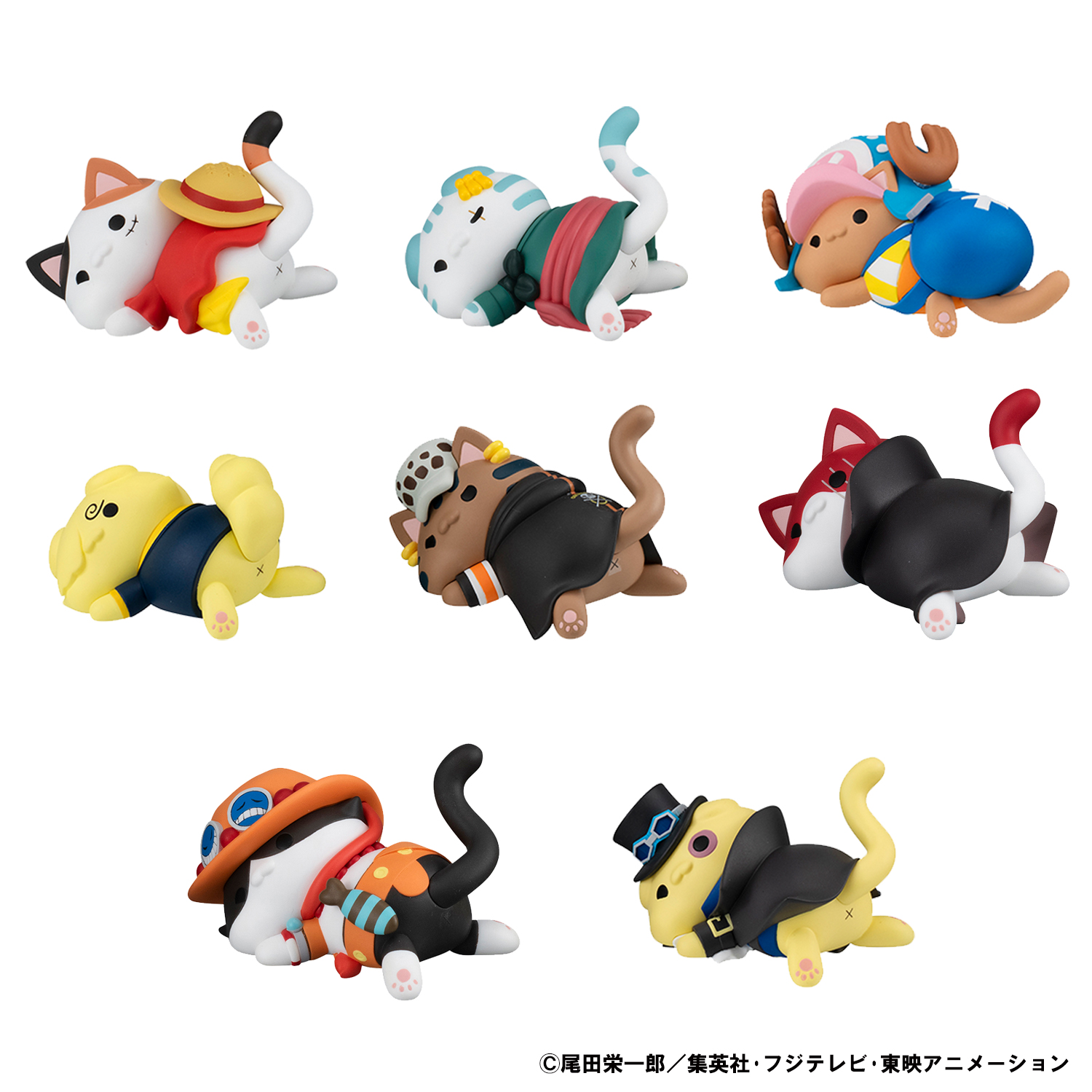 One Piece: Nyan Piece Nyan Sticky Kitties Box/8 Megahouse Mega Cat ...