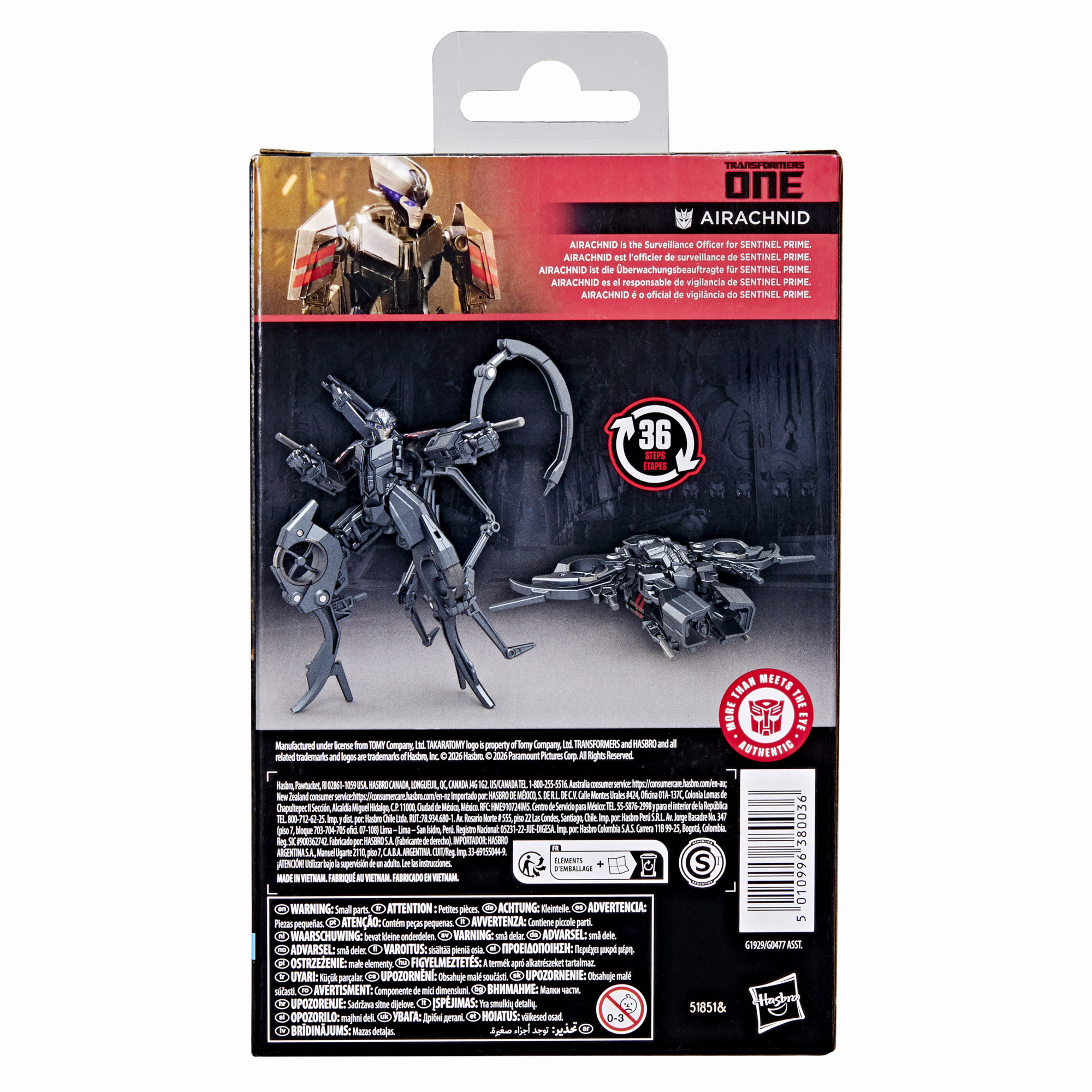 Transformers Studio Series Deluxe Class TF One Airachnid - HSBG1929 ...