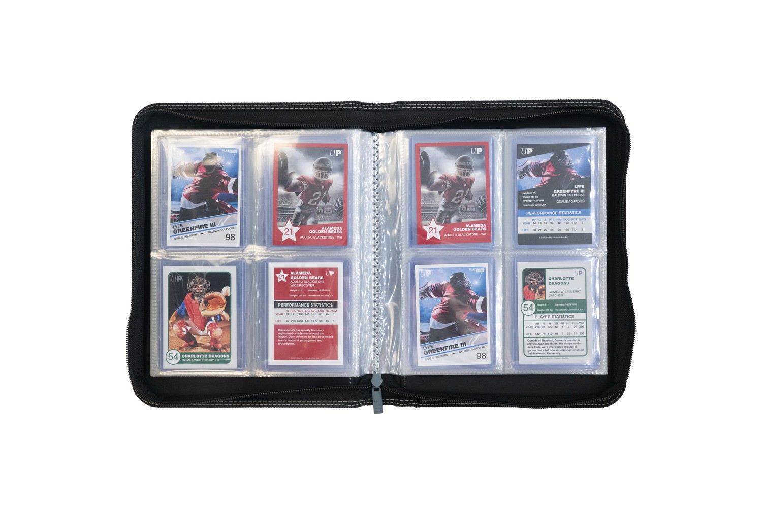 Ultra Pro 4-Pocket Toploader Zippered Premium PRO Binder - ULP4P16219 ...