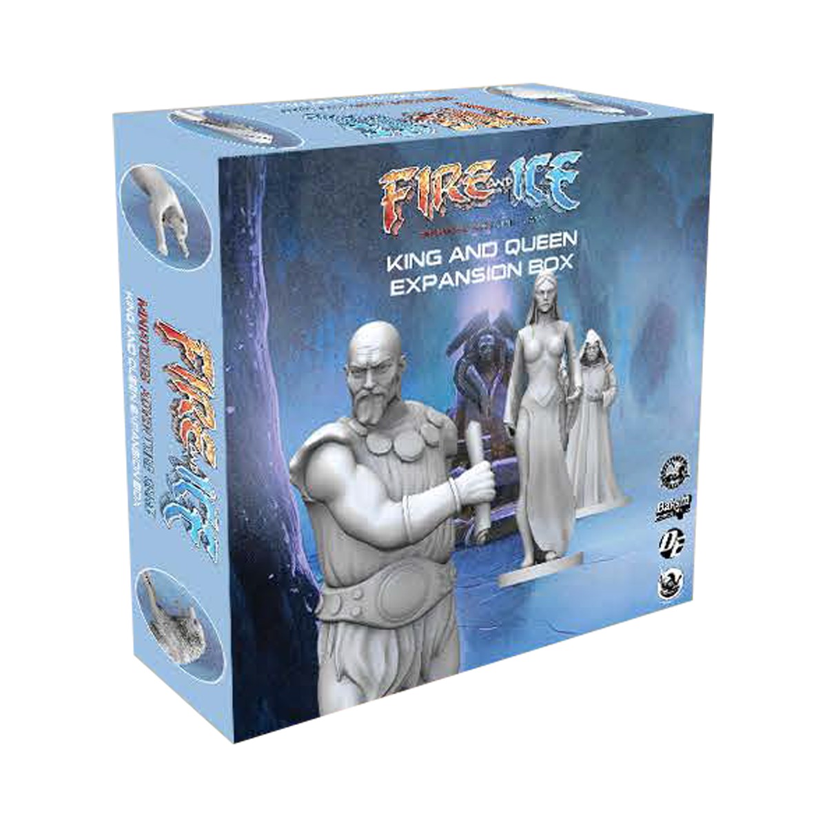 Frazetta Fire and Ice Miniatures Adventure Game - King and Queen ...