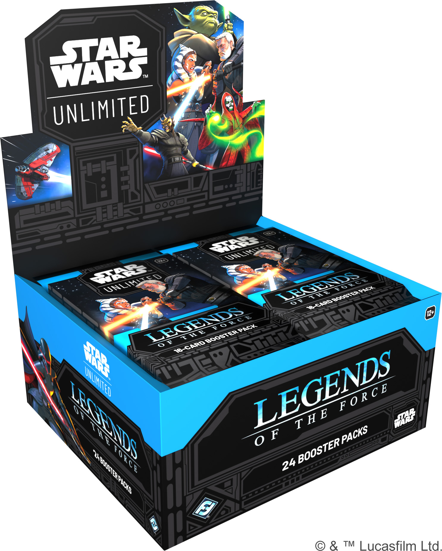Star Wars: Unlimited - Legends of the Force Booster Box Display ...