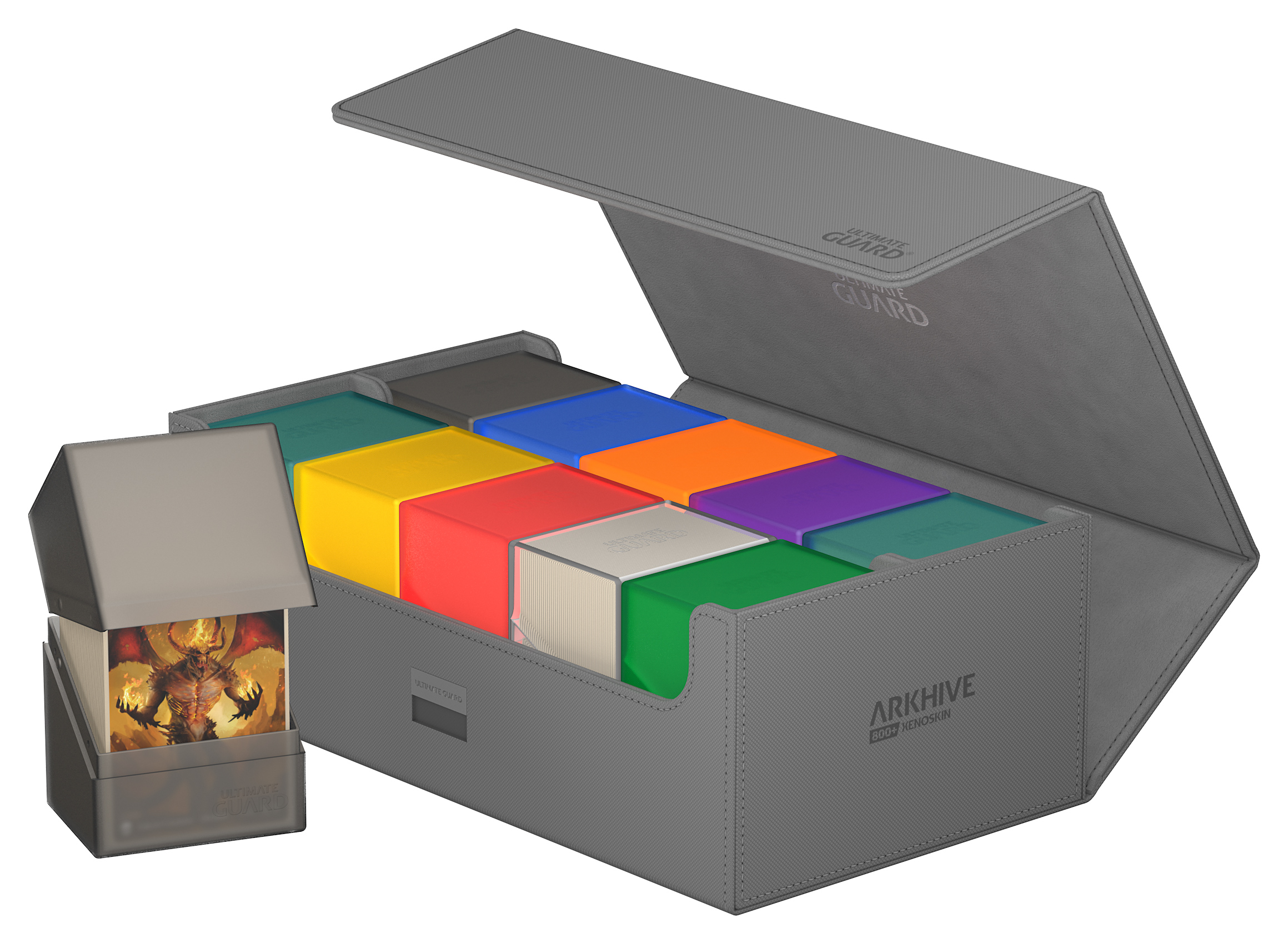 Ultimate Guard Arkhive 800+ Monocolor Grey - UGDDC011256 | Southern ...