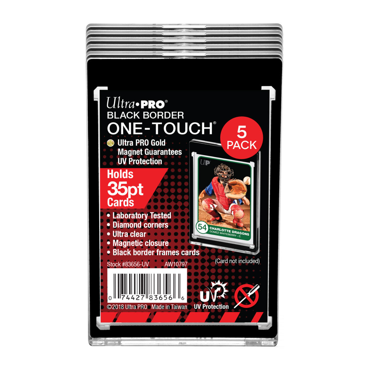Ultra Pro One Touch 35 Point Black Border 5-pack - ULPOT83656-UV ...